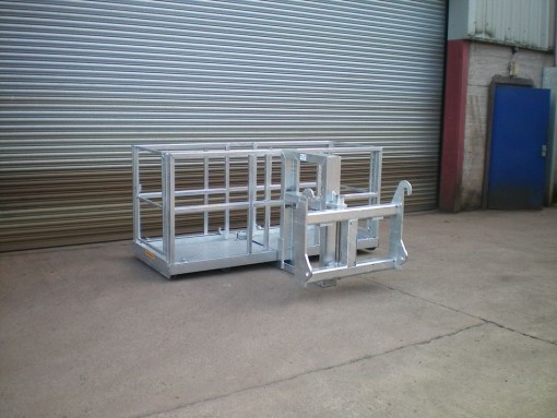 8Ft Galvanised Pivoting Man-lift Safety Basket - Multec Ltd