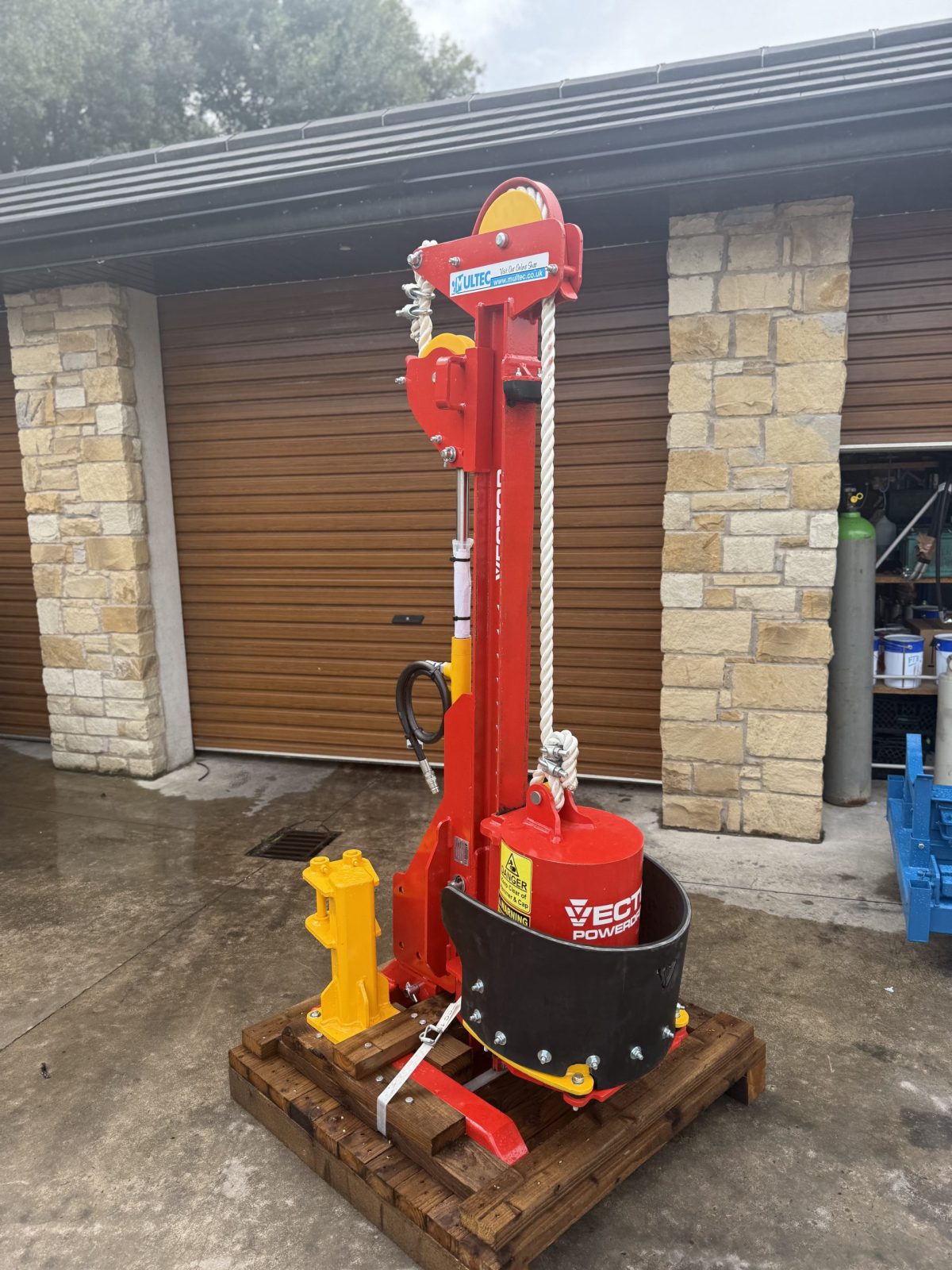Vector Mini-Excavator Post Driver - (Model 6) - Multec Ltd
