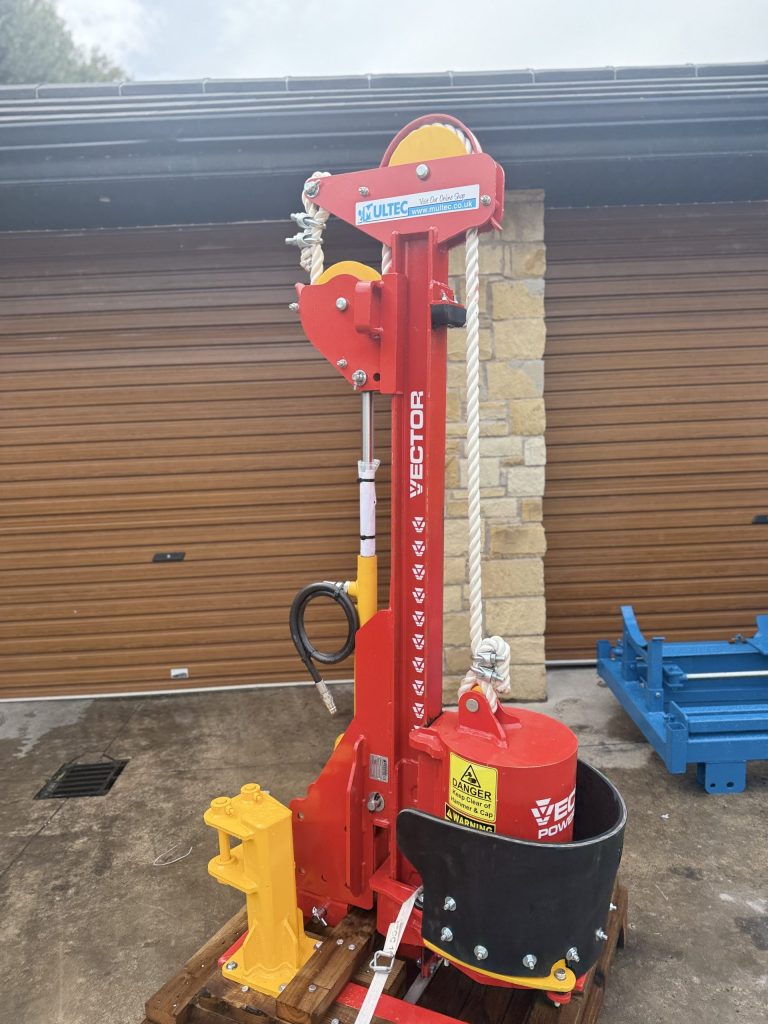 Vector Mini-Excavator Post Driver - (Model 6) - Multec Ltd