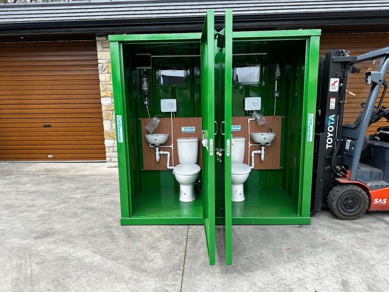 Steel Portable Toilets (Double Unit) - Multec Ltd